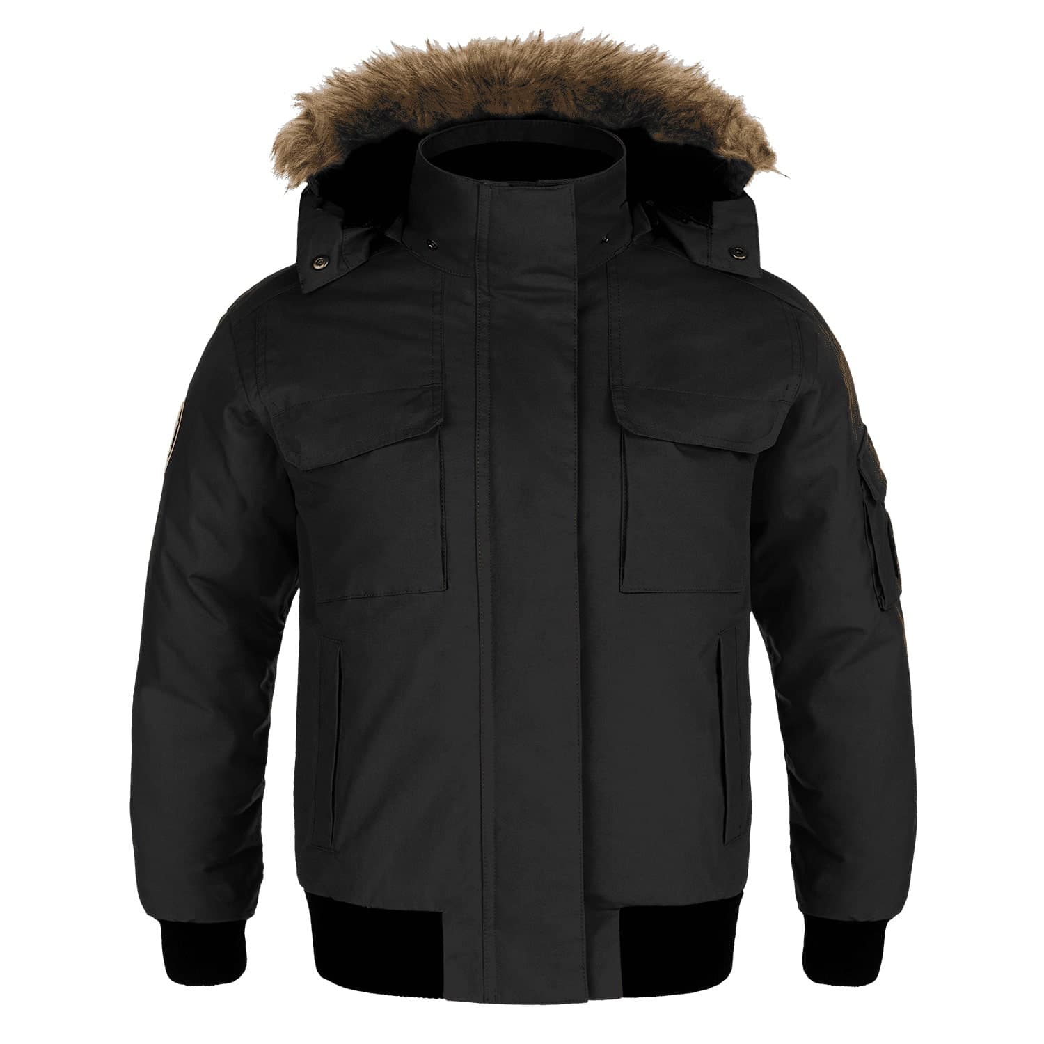 L06076 - Intense - Ladies Cold Weather Bomber Jacket w/ Detachable Hoo ...